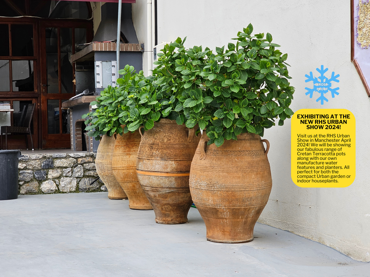 Cretan Terracotta Pots Affordable and Frost Proof Cretan Terracotta Pots