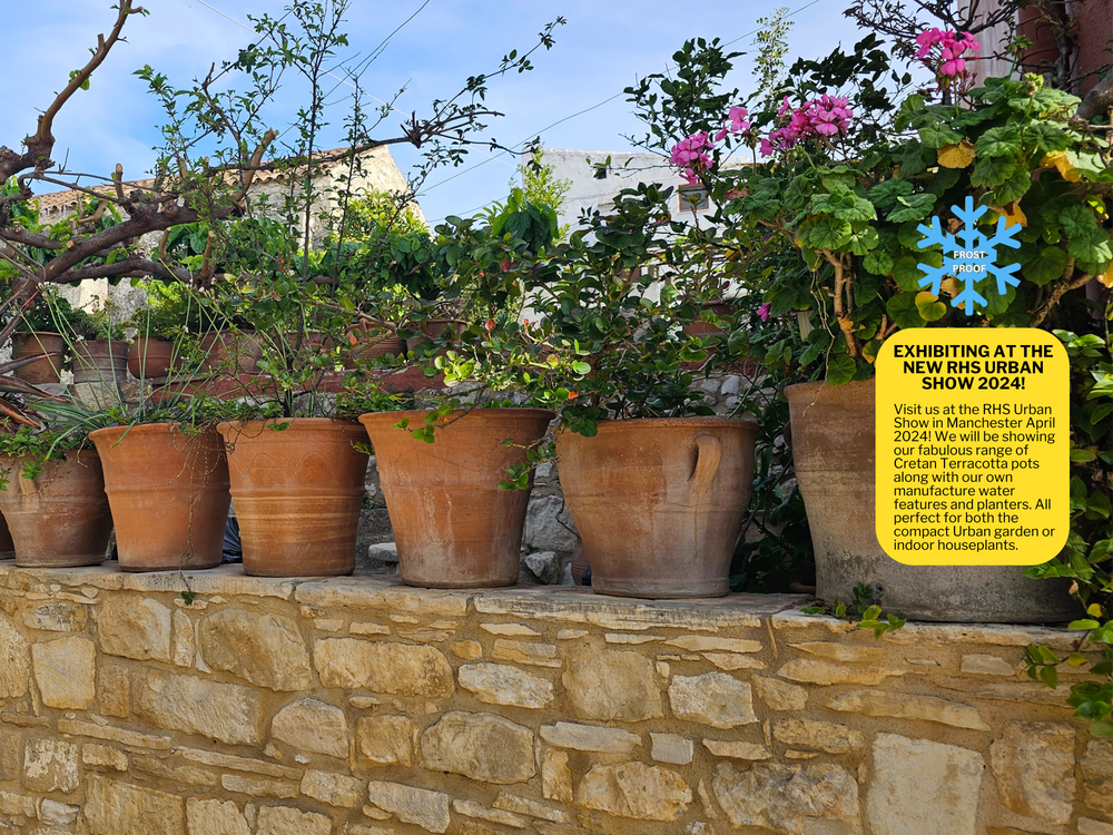 Cretan Terracotta Pots Affordable and Frost Proof Cretan Terracotta Pots